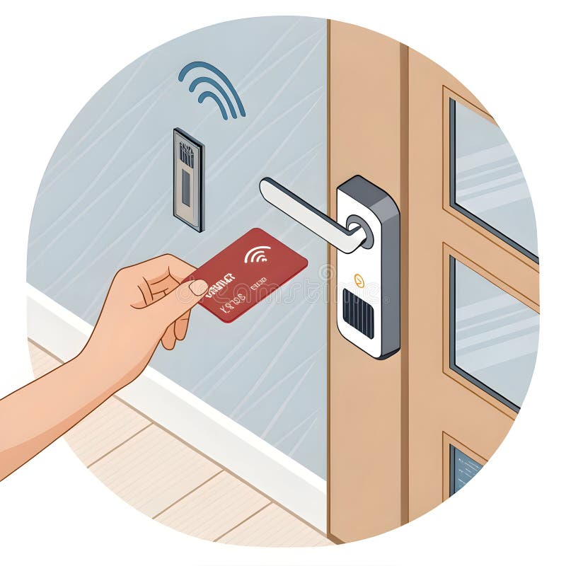 Electronic Keycard Lock Stock Illustrations – 501 Electronic Keycard ...