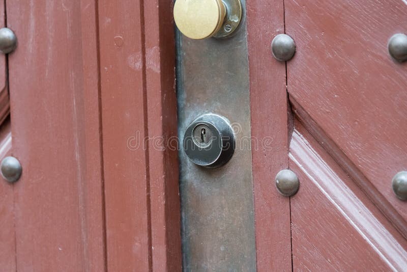 Door lock stock photo. Image of enter, house, privacy - 94999526