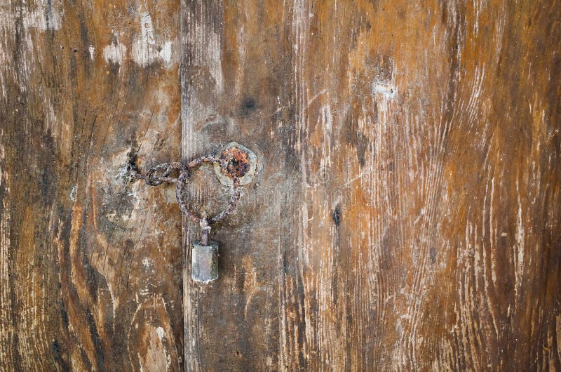 Door with a lock stock photo. Image of confidentiality - 76433792