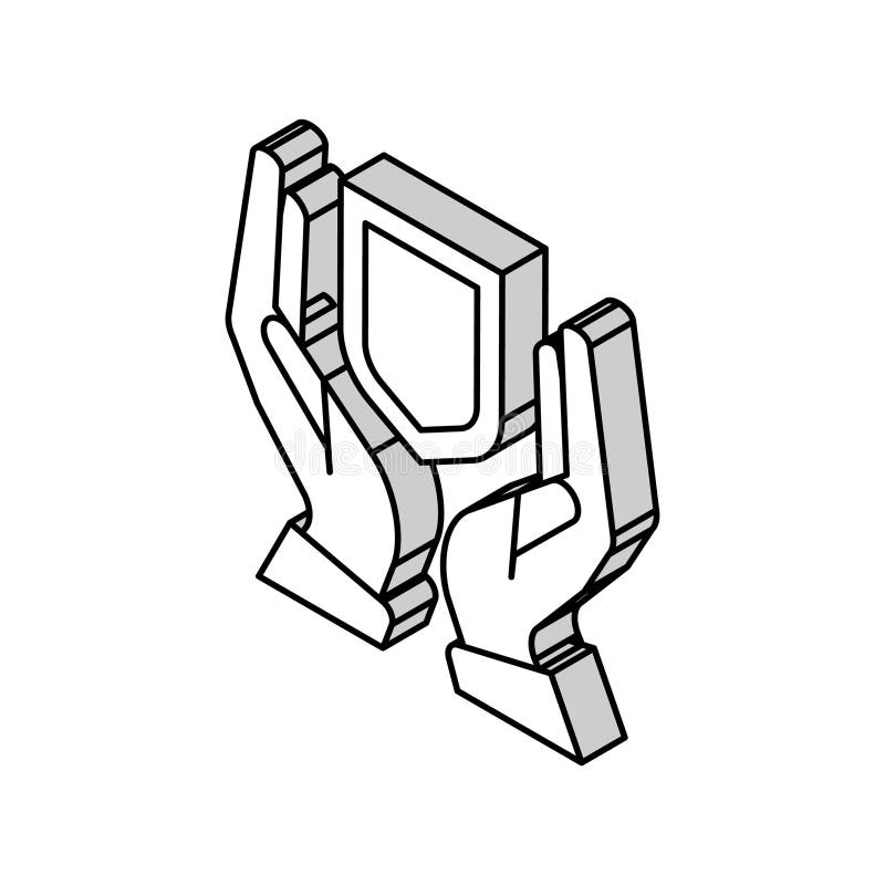 Door Lock with Password Isometric Icon Vector Illustration Stock Vector ...