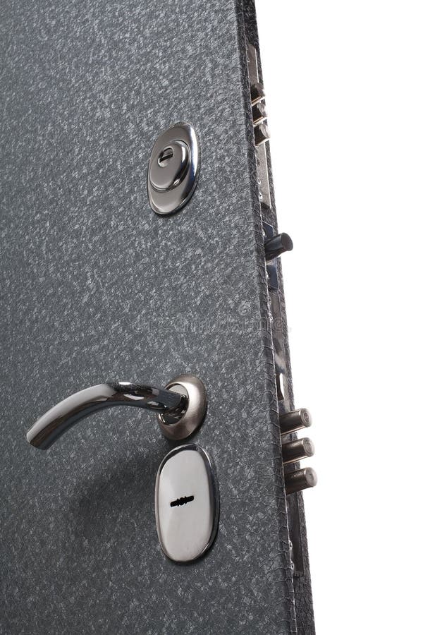 Door Lock, Side View, Close-up Stock Image - Image of metal, insert ...