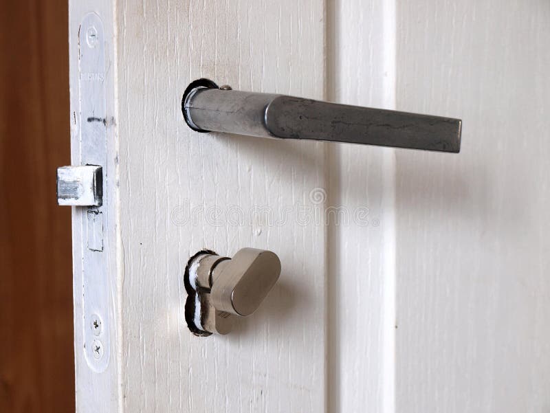 Door lock stock image. Image of door, handle, simple - 167974431