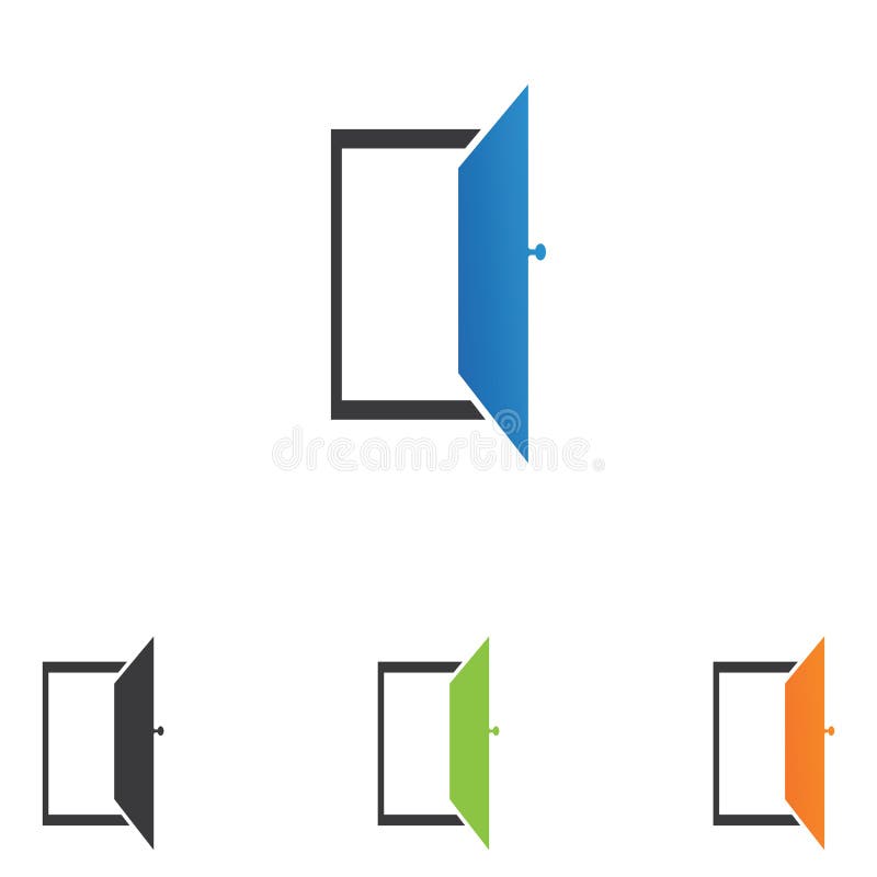 Door Logo and Symbol Vector Stock Vector - Illustration of graphic ...