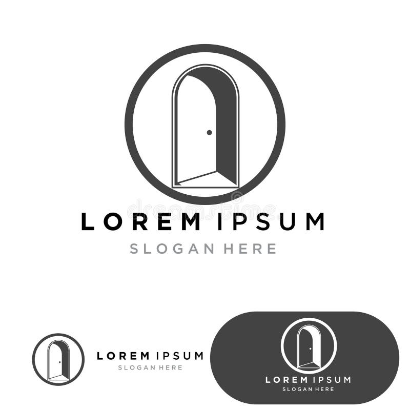 Door Logo and Symbol Vector Stock Vector - Illustration of door ...