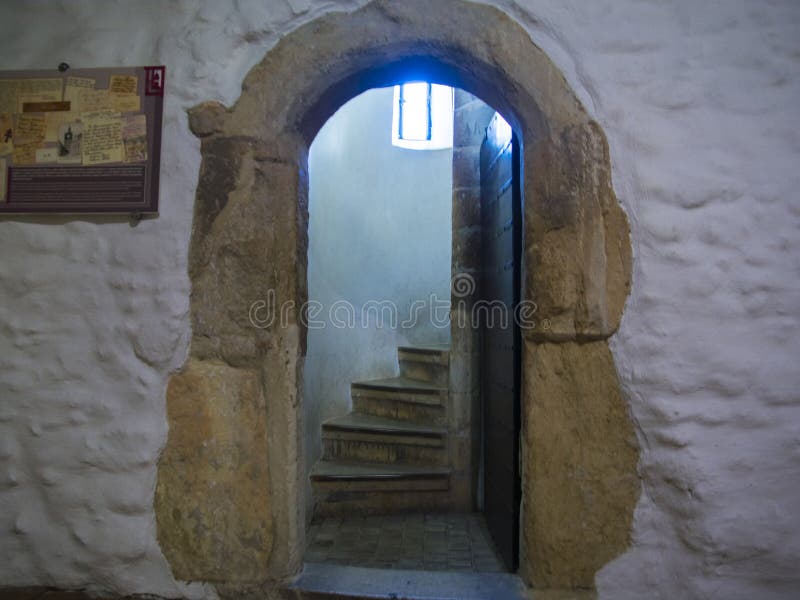 Door in the Medieval Fire Tower in Sopron Stock Image - Image of ...