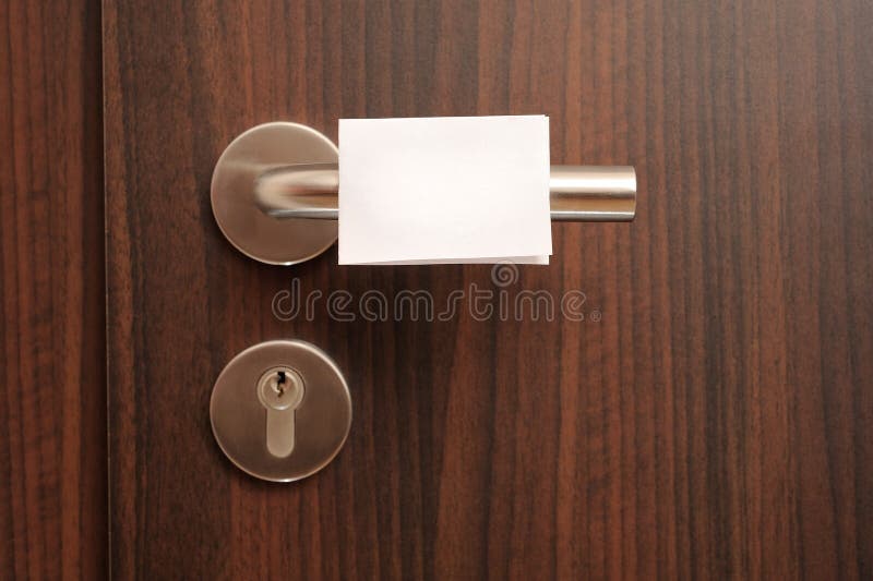 Do not disturb stock photo. Image of knob, hanging, lock - 1721004