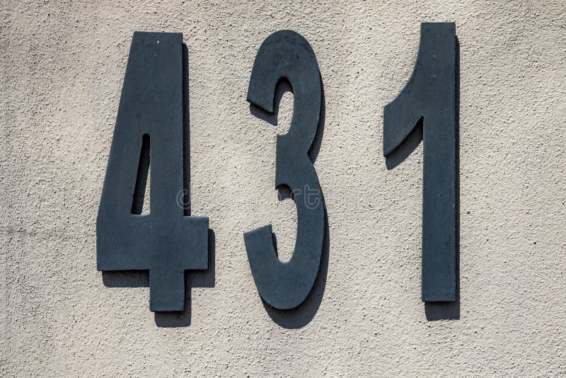 The Door Number 431 in Grey Stock Image - Image of background, speed ...