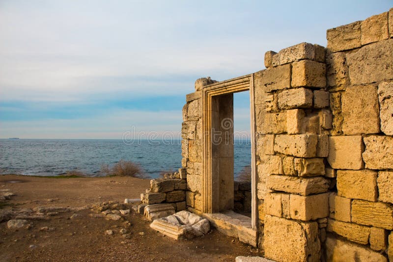 Chersonesos ruins stock image. Image of culture, town - 30080259