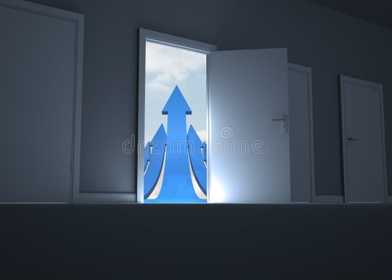 Door Opening To Show Arrow Stock Illustrations – 6 Door Opening To Show ...