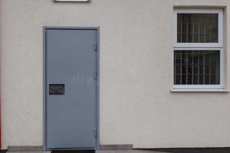 The Door of a Prison or Detention Center Stock Photo - Image of door ...