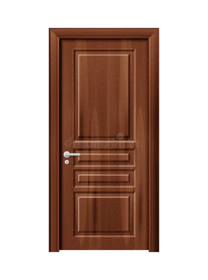 Door Realistic Illustration Stock Illustration - Illustration of home ...