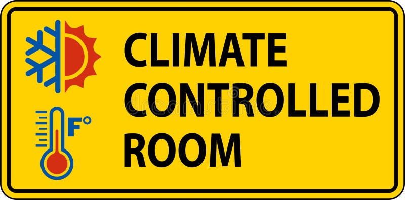 Door Safety Sign, Keep Doors Closed, Climate Controlled Room Stock ...
