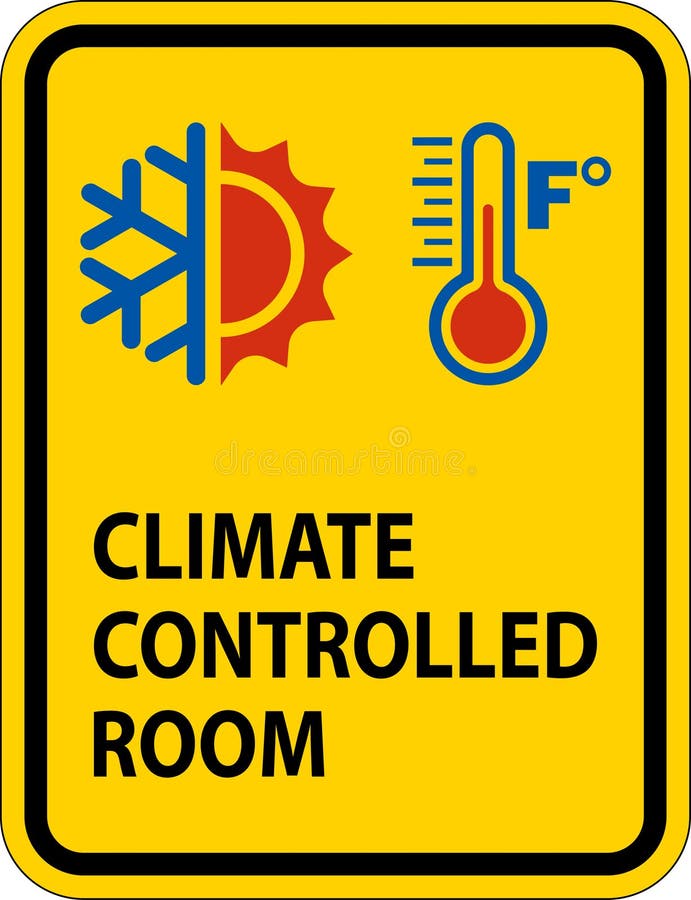 Door Safety Sign, Keep Doors Closed, Climate Controlled Room Stock ...