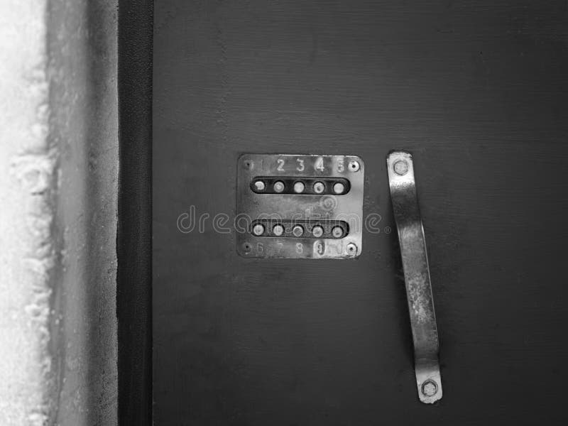 Door with Security Code stock image. Image of space - 105440679