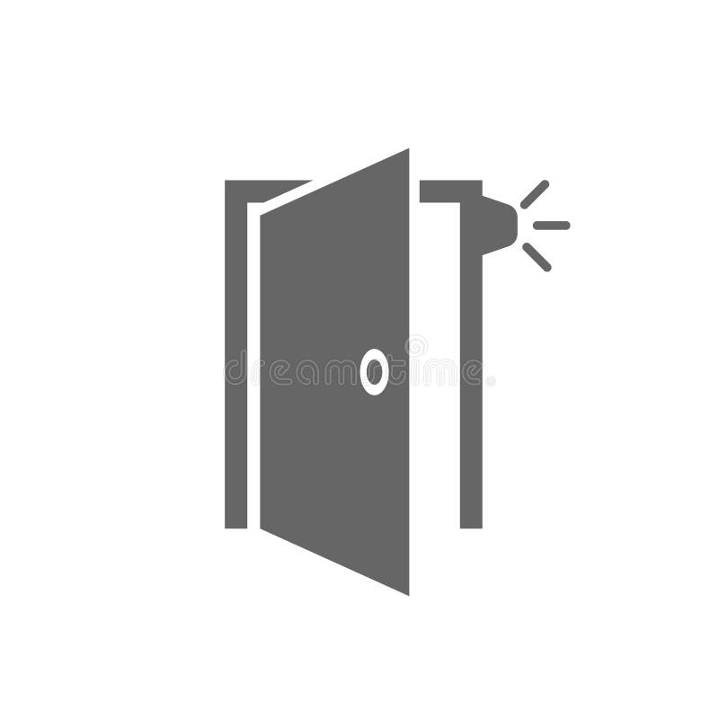 Door Sensor Line and Glyph Icon Stock Vector - Illustration of enter ... Door Sensor Line and Glyph Icon Stock Vector - Illustration of enter ...
