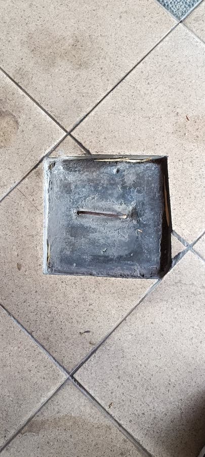 A Door from the Septic Tank in Front of the House Stock Photo - Image ...