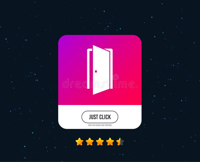 Door Sign Icon. Enter or Exit Symbol. Vector Stock Vector ...
