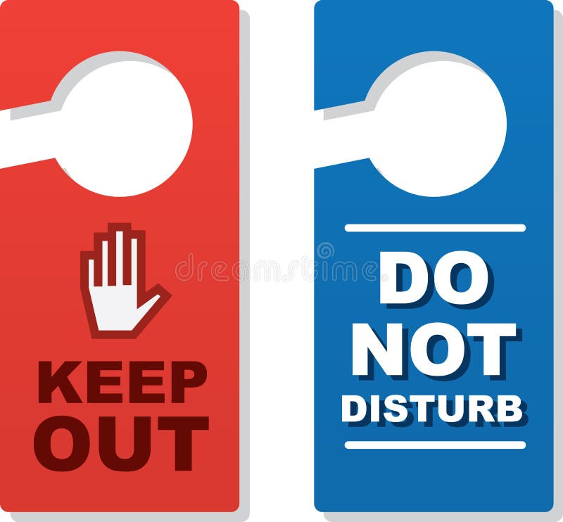 Door Signs Keep Out stock vector. Illustration of isolated - 31312830