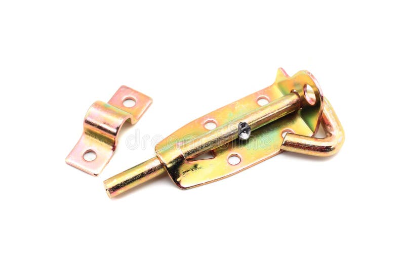 Door steel pad bolt stock image. Image of fasten, helix - 37441807