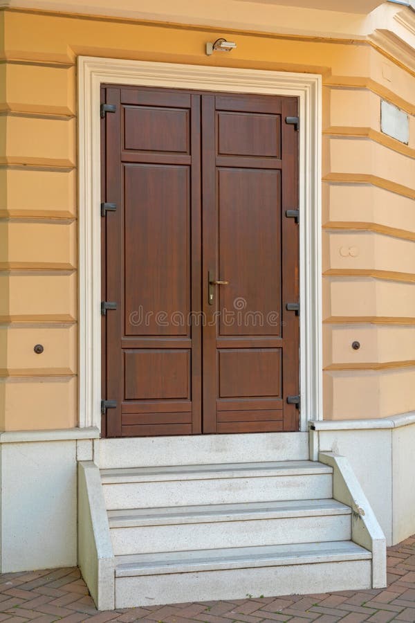 Door with Steps stock image. Image of architecture, corner - 226334747