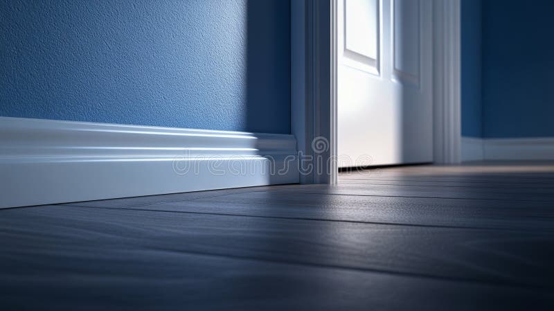 A Door Sweep on a White Background, Viewed from the Side, with Sharp ...