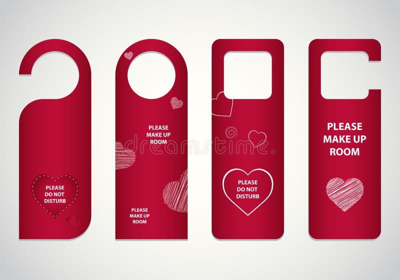 Door tags stock vector. Illustration of entrance, hanger - 28825756