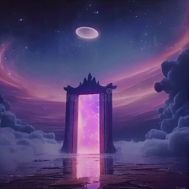 The Door To Another World Fantasy Image Generative AI Art Created by AI ...