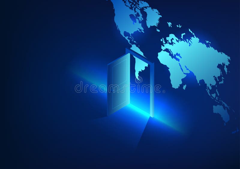 Door To the World of Technology the Door that Opened Was a World Map ...