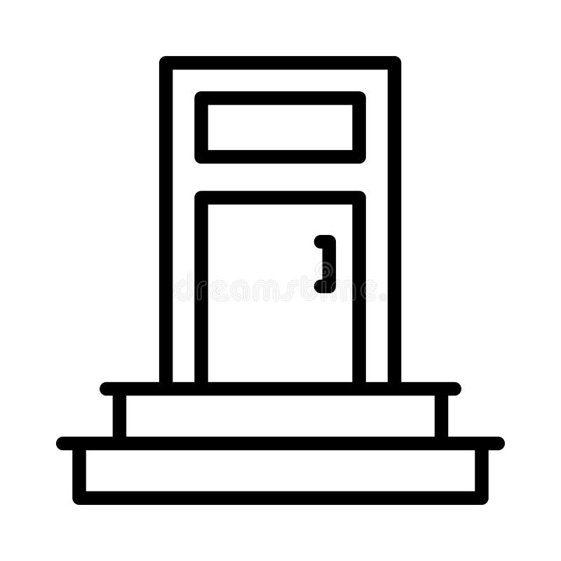 Front Door Steps Line Art Stock Illustrations – 72 Front Door Steps ...