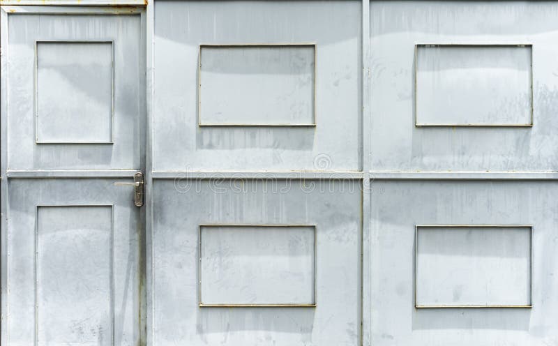 Door with Warehouse Closeup Photo Stock Image - Image of front, hangar ...