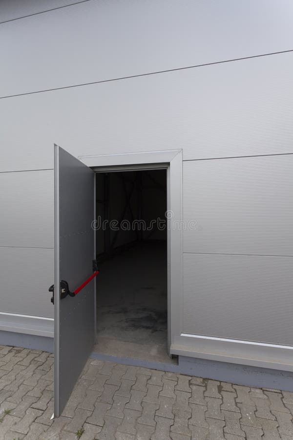 Door of the warehouse stock photo. Image of storehouse - 43781384