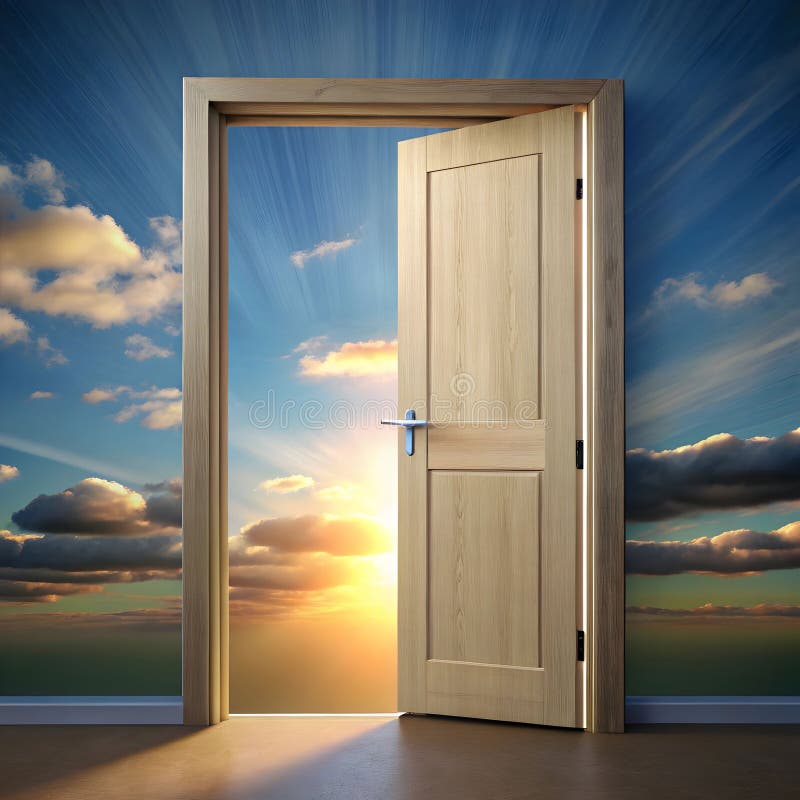 Beautifully Crafted Wooden Door Featuring Sa Stock Illustration ...