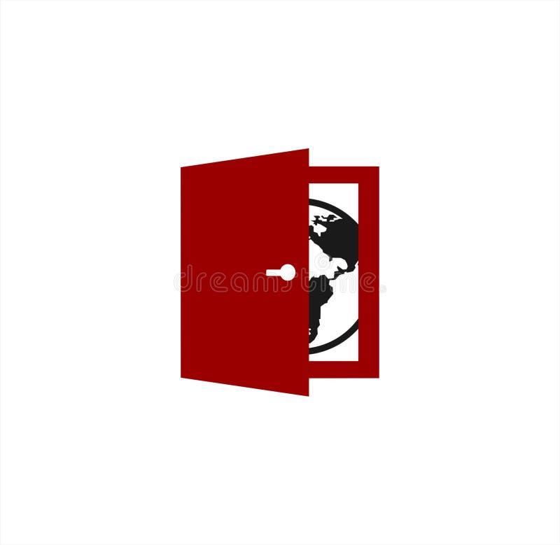The Door of World Knowledge Logo and Vector Icon Stock Vector ...