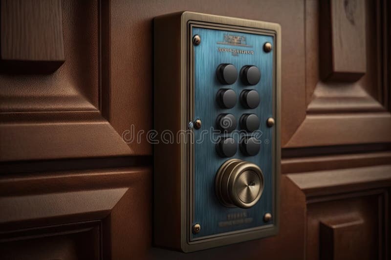 Doorbell Chime Playing through a Home Audio System Stock Illustration ...