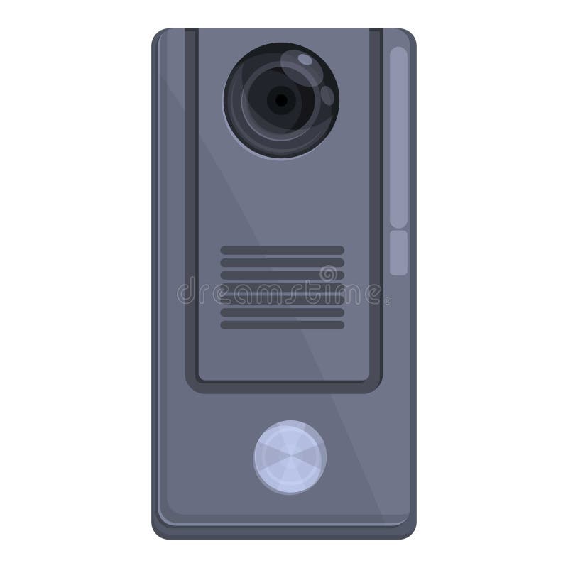 Doorbell Intercom Icon Cartoon Vector. Video System Stock Vector ...