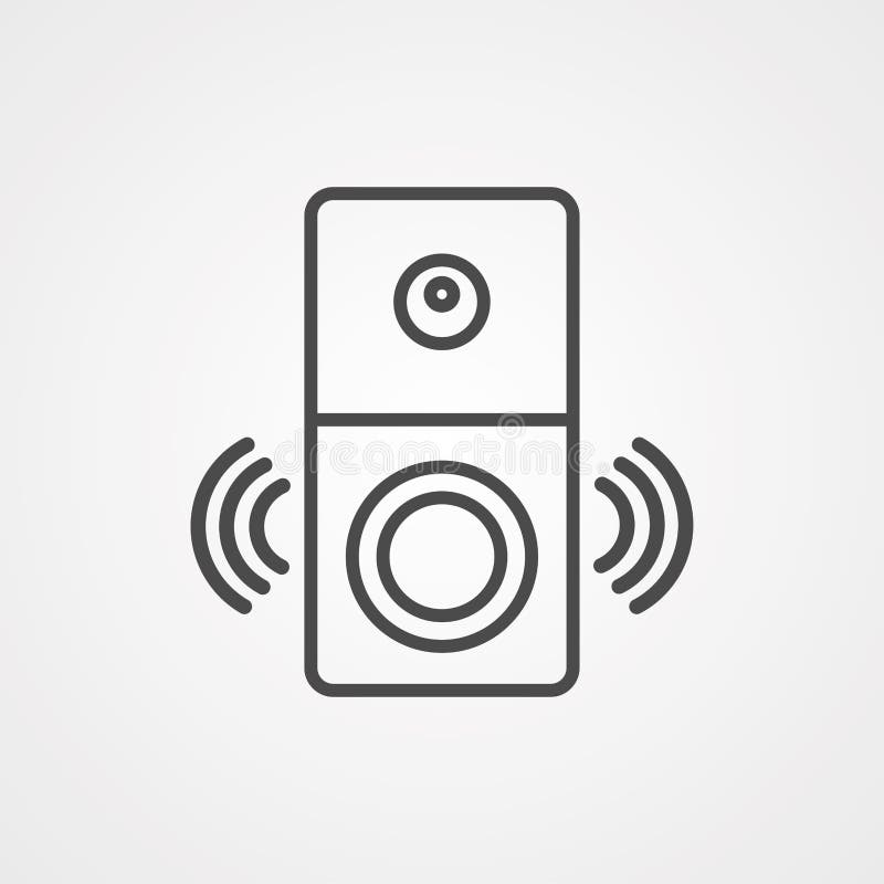 Doorbell Vector Icon Sign Symbol Stock Illustration - Illustration of ... Doorbell Vector Icon Sign Symbol Stock Illustration - Illustration of ...