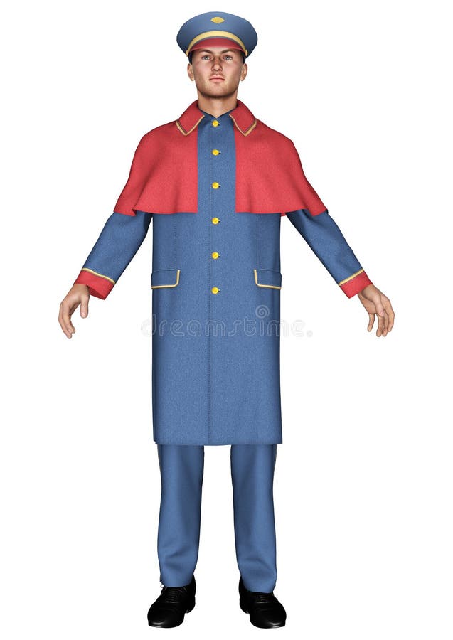 Hotel Doorman Vector Illustration in Flat Style Stock Vector ...