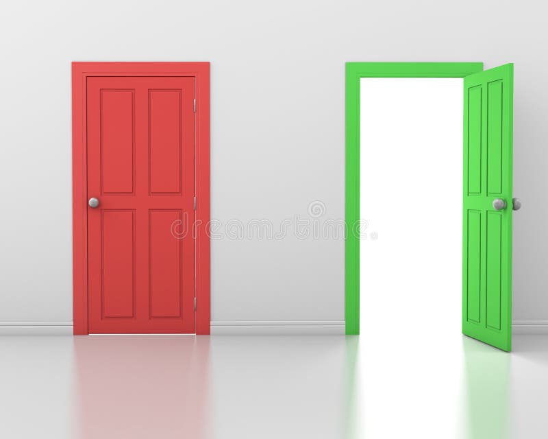 Doors stock illustration. Illustration of room, concepts - 76294112