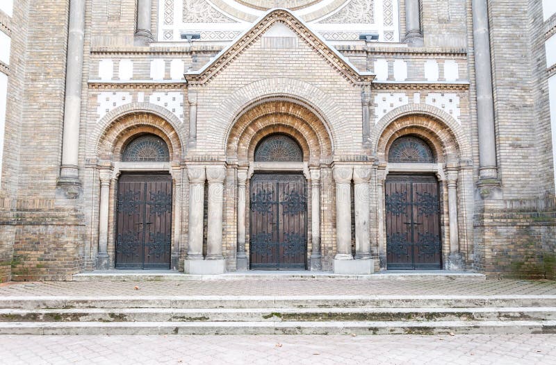 The Doors of the Old Synagogue Stock Photo - Image of holocaust ...