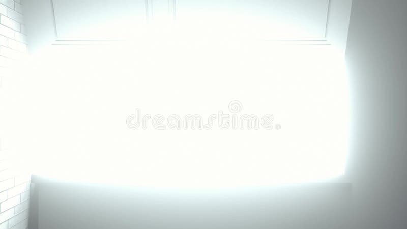 Doors Opening To a Light. Vertical Video Stock Footage - Video of ...