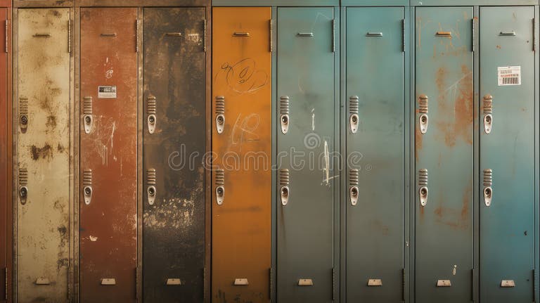 Doors school texture stock illustration. Illustration of lockers ...