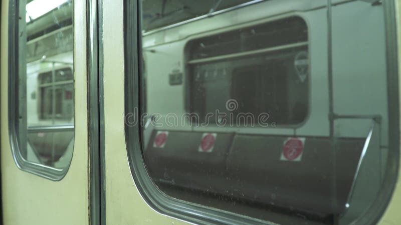 Doors of a Traveling Subway Stock Footage - Video of sofas, spread ...