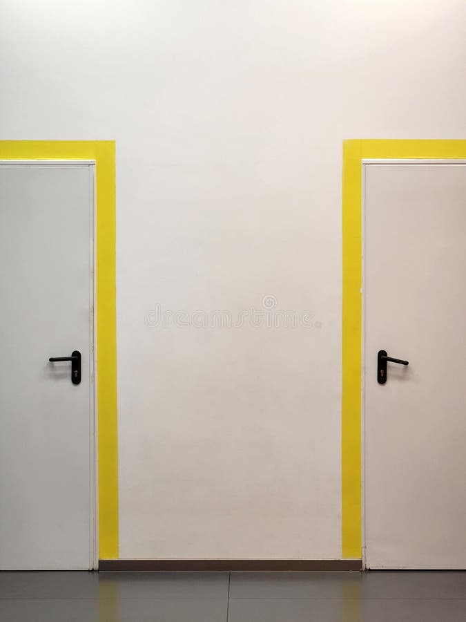 Doors. Two Doors in a Public Place Stock Photo - Image of ...