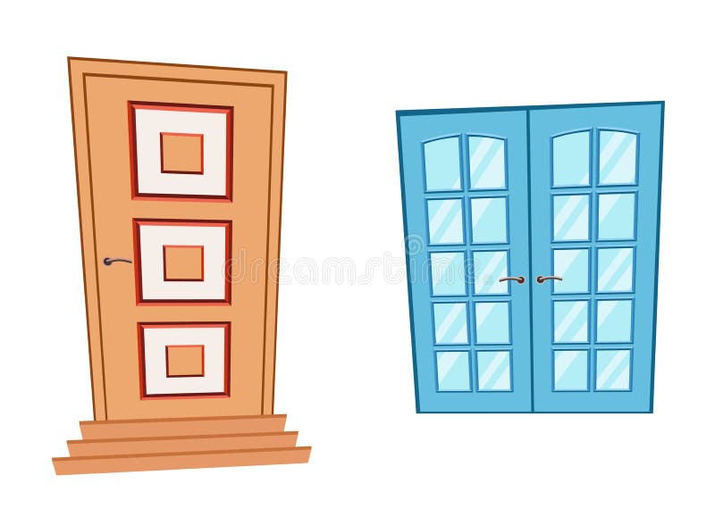 Window Cartoon Vector Symbol Icon Design. Stock Vector - Illustration ...