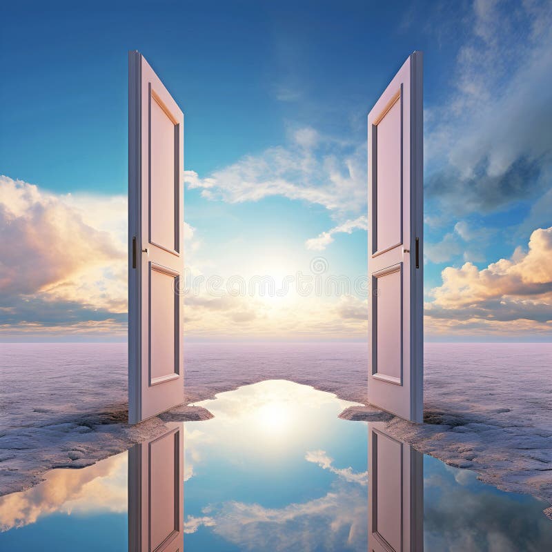 Doorway into Infinity.AI Generated Stock Illustration - Illustration of ...