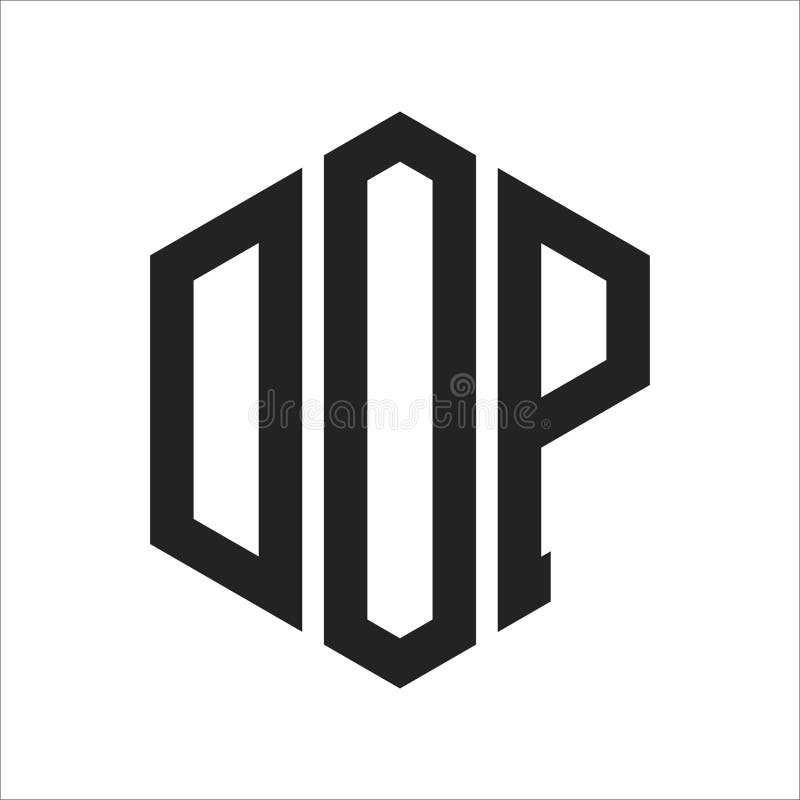 DOP Logo Design. Initial Letter DOP Monogram Logo Using Hexagon Shape ...