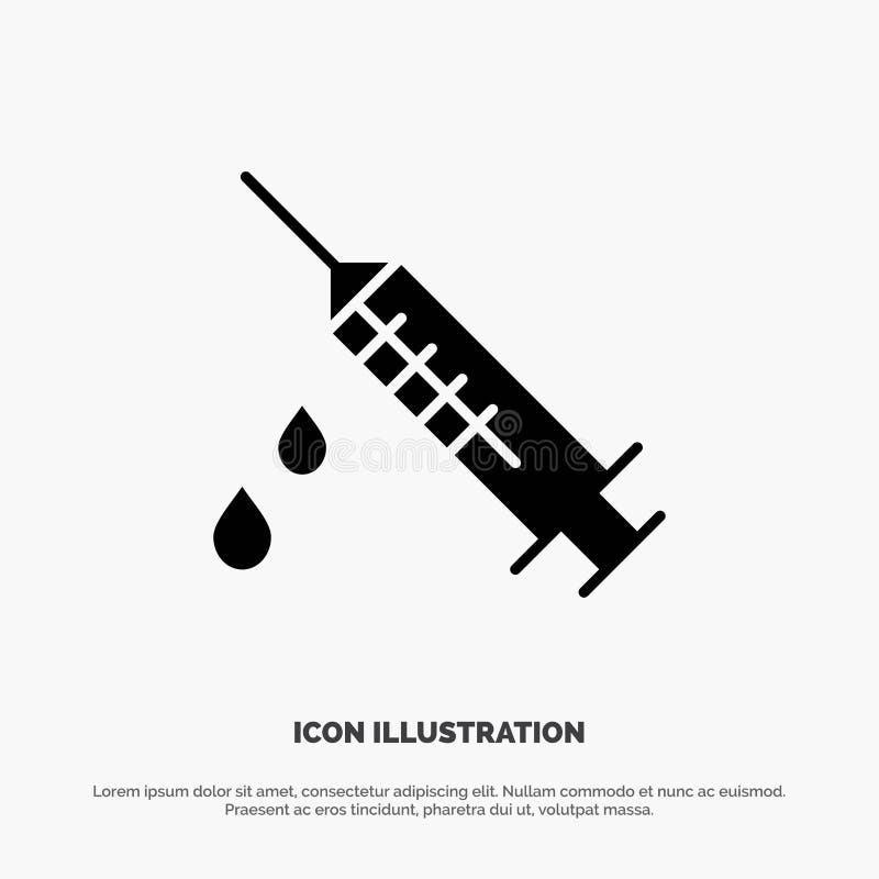 Dope, Injection, Medical, Drug Line Icon with 5 Steps Presentation ...
