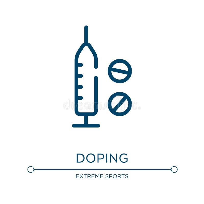 Doping Icon. Linear Vector Illustration from Sports Collection. Outline ... Doping Icon. Linear Vector Illustration from Sports Collection. Outline ...