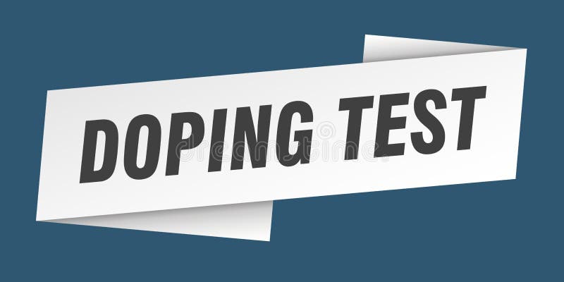 Doping Test Banner Template. Doping Test Ribbon Label Stock Vector ...
