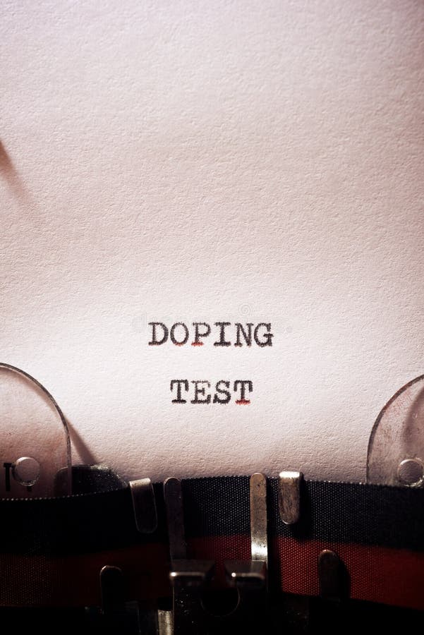 Doping test concept stock image. Image of paper, illegal - 208026589